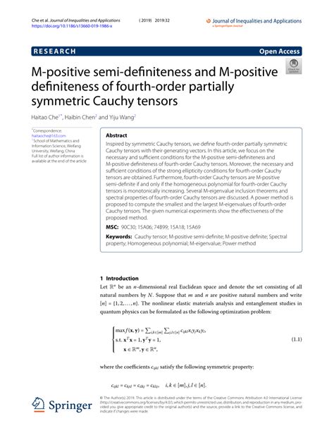pdf m positive semi definiteness and m positive definiteness of