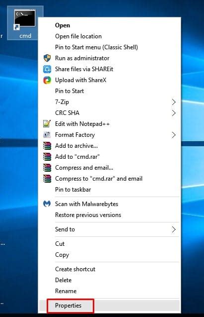 How To RUN CMD Commands With A Desktop Shortcut On Windows