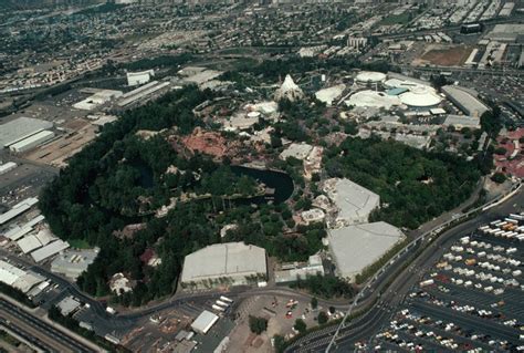 1981 Aerial View Of Disneyland Disneyland California Aerial View