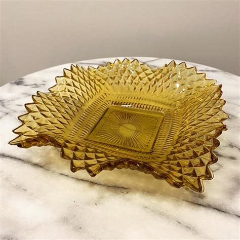 Amber Federal Glass Tiara Gem