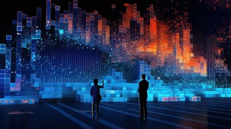 Premium Photo Big Data Visualization Futuristic Visual Information Complexity Data Vortex