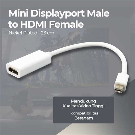 Mini Displayport Male To Hdmi Female Nickel Plated Mini Dp No Color