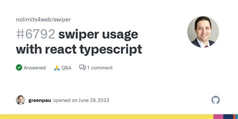 Swiper Usage With React Typescript · Nolimits4web Swiper · Discussion