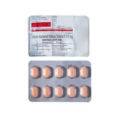 Cefaclor Sustained Release Tablets Ip 375 Mg At ₹ 346 Box In Nagpur Id 2852990130091