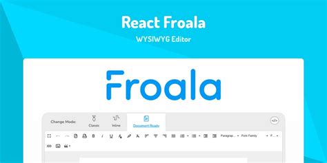 react froala wysiwyg editor made with react js
