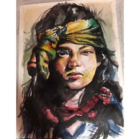 نقاشی چهره نوجوان