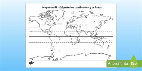 Ficha De Actividad Mapamundi Profesor Hizo Twinkl