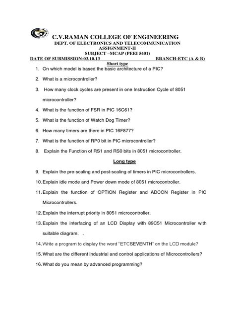 mcap assignment ii pdf