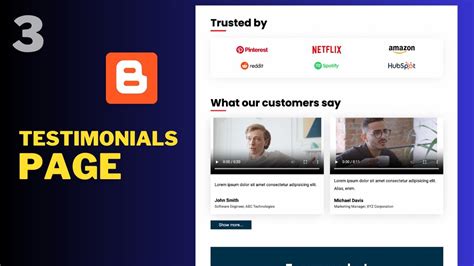 How To Add Custom Responsive Testimonials Page To Your Blogger Website Youtube