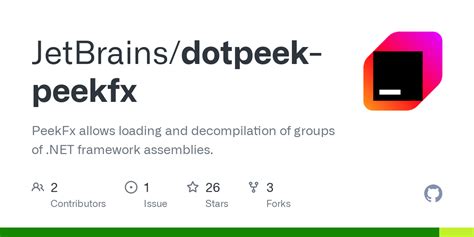 Github Jetbrainsdotpeek Peekfx Peekfx Allows Loading And