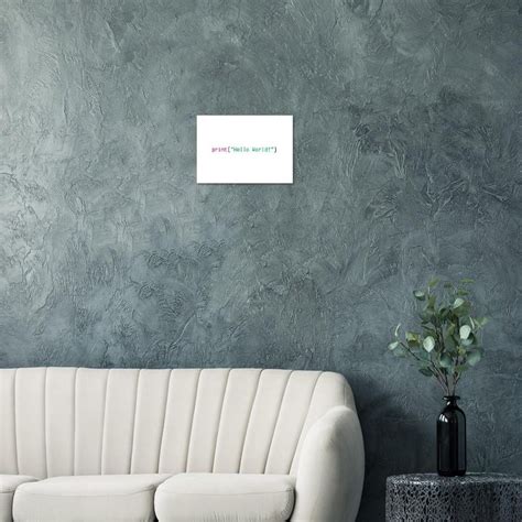 Hello World Poster Computing Wall Art Python Programming Coding Print Etsy
