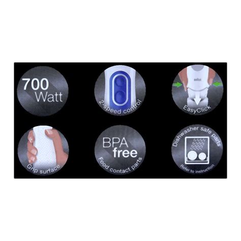 Buy Braun Multi Quick 3 Smoothie + Hand Blender, MQ3000 Online at Best ...