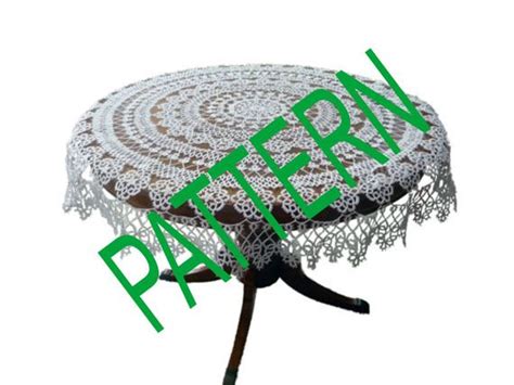 Tablecloth White Roses Tatting Pattern Fairylace Pdf Tatting