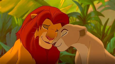 The Lion King Simba And Nala Kissing