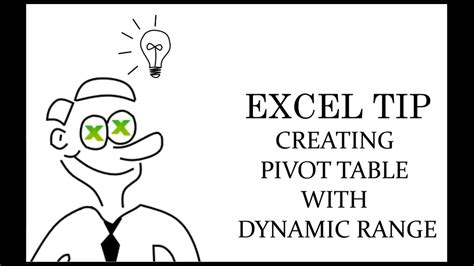 Excel Creating Pivot Table With Dynamic Range YouTube