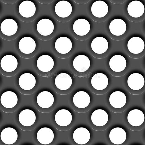 Seamless Perforated Metal Catwalk Normal Map Background Texture Stock Illustration