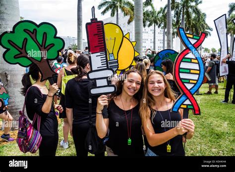 Miami Florida Museum Park March For Science Protest Rally Sign Poster