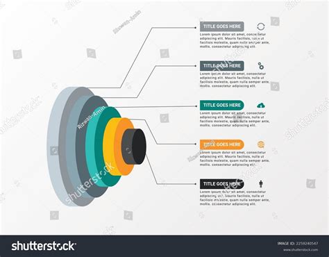 3d Blocks Hierarchy Infographic Template Design Stock Vector Royalty Free 2259240547