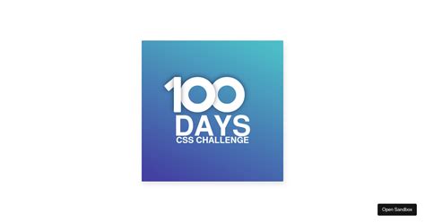100daysofcss Day 1 Codesandbox