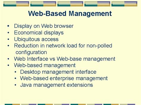 chapter 14 webbased management webbased management display on
