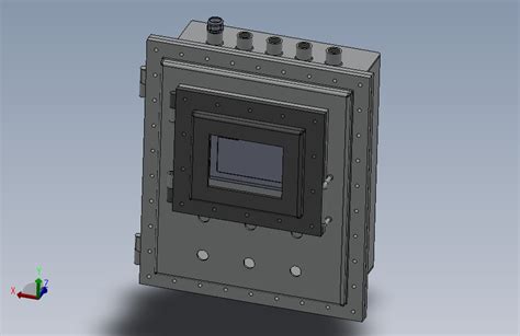 带可视窗的防爆箱 SOLIDWORKS 2011 模型图纸下载 懒石网