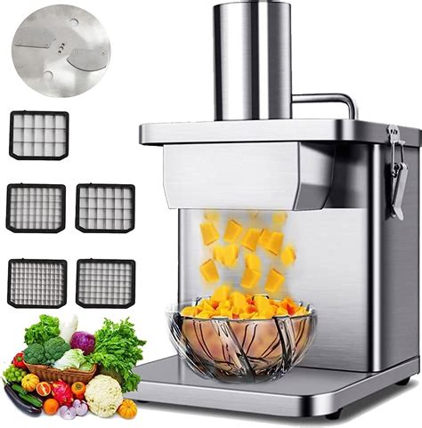 Gehpyyds 2 In 1 Electric Vegetable Dicer And Slicer Machine Commercial 200w