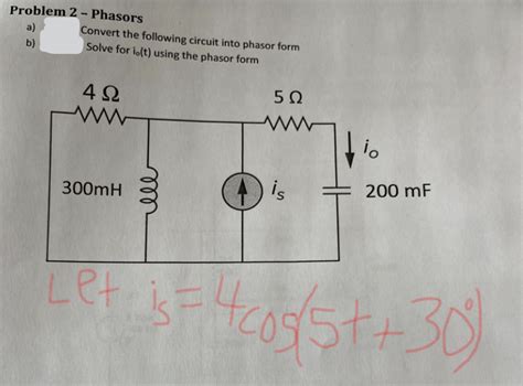 solved problem 2 phasors a b convert the following