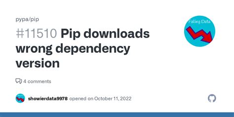 Pip Downloads Wrong Dependency Version Issue Pypa Pip GitHub