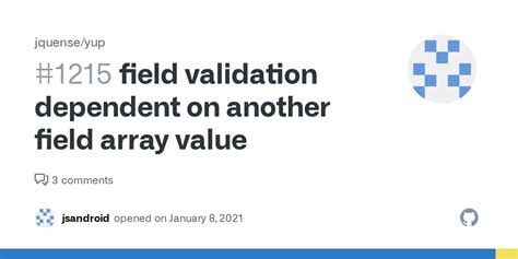 Field Validation Dependent On Another Field Array Value · Issue 1215 · Jquenseyup · Github