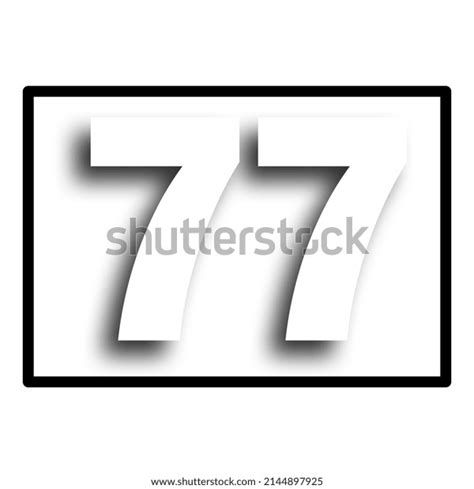 Shadowed Number Simple Clip Art Illustration ภาพประกอบสตอก 2144897925 Shutterstock
