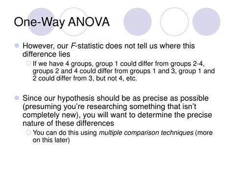 Ppt One Way Analysis Of Variance Anova Powerpoint Presentation