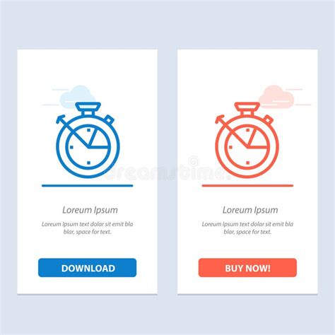 Measure Time Clock Data Science Blue And Red Download And Buy Now