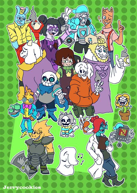 Underswap Cast Lineup 2 By Jerrycookies On Deviantart