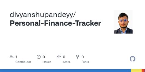 Github Divyanshupandeyypersonal Finance Tracker