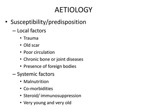 Aetiology Pathology And Management Of Osteomyelitis Pptx Infectious Diseases Diseases And