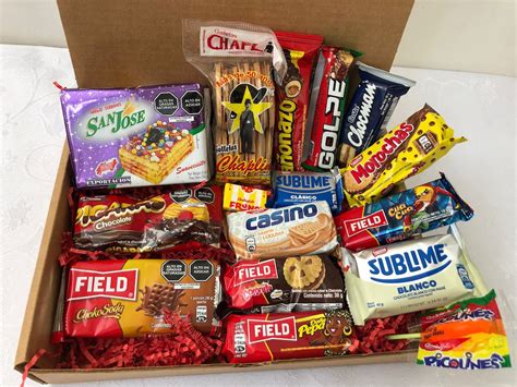 Peruvian Candy Box With Assortments Cookies Chocolates Candies And Turrón San Jose Sweets Treats