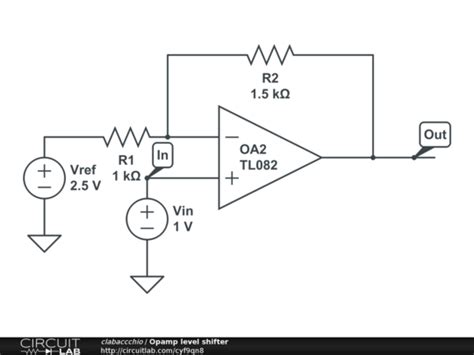 Level Shifter Circuit Using Operational Amplifiers