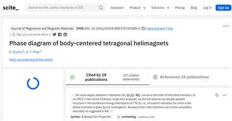 [citation Report] Phase Diagram Of Body Centered Tetragonal Helimagnets