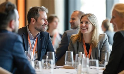 Professional Networking Photo Set Premium Ai Generated Image