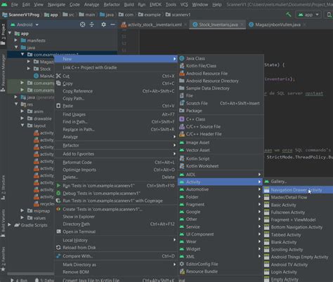 Navigation Drawer Activity Does Not Generate In Android Studio 411
