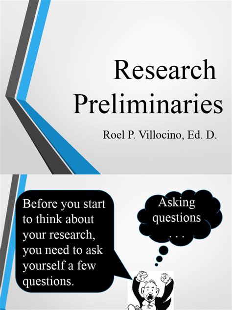Research Preliminaries Pdf Psychology Psychological Concepts
