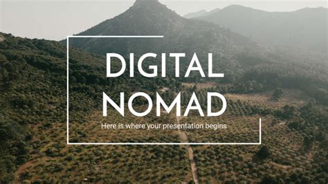 Digital Nomad Google Slides Theme Powerpoint Template