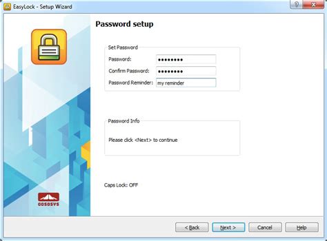 Easylock Portable Data Encryption Access Restriction Software
