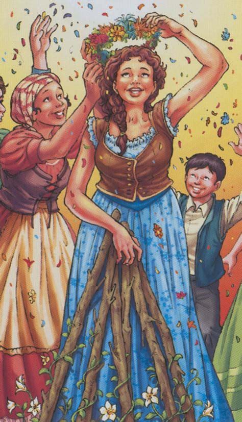 Magiaс Шестерка жезлов из колоды Таро «Колесо Года In 2024 Tarot Cards Art 78