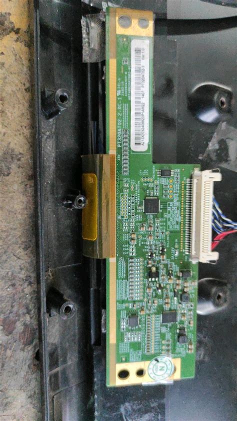 Inside Of A Computer With Wires And Connectors