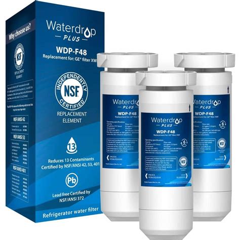 Waterdrop Plus Xwf Refrigerator Water Filter Replacement For Ge Xwf