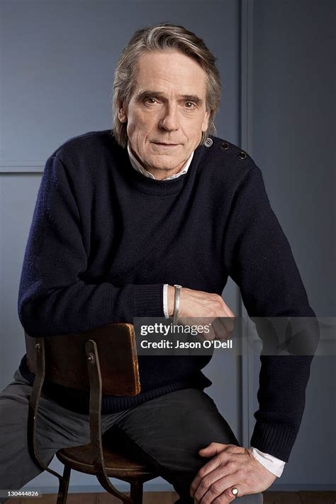 Actor Jeremy Irons Is Photographed For Tv Guide Magazine On January
