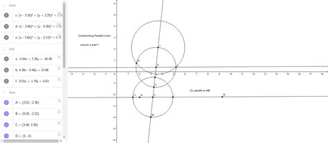 Constructing Parallel Lines Geogebra Constructing Parallel Lines Geogebra