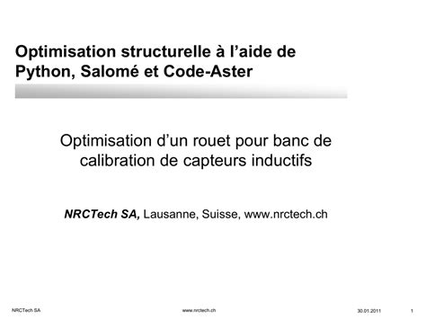 Optimisation Structurelle à L`aide De Python