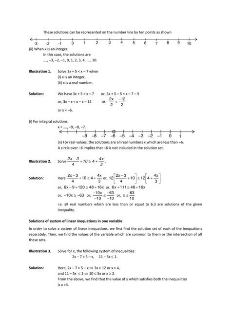 Linear Inequalities Notes LearnPick India